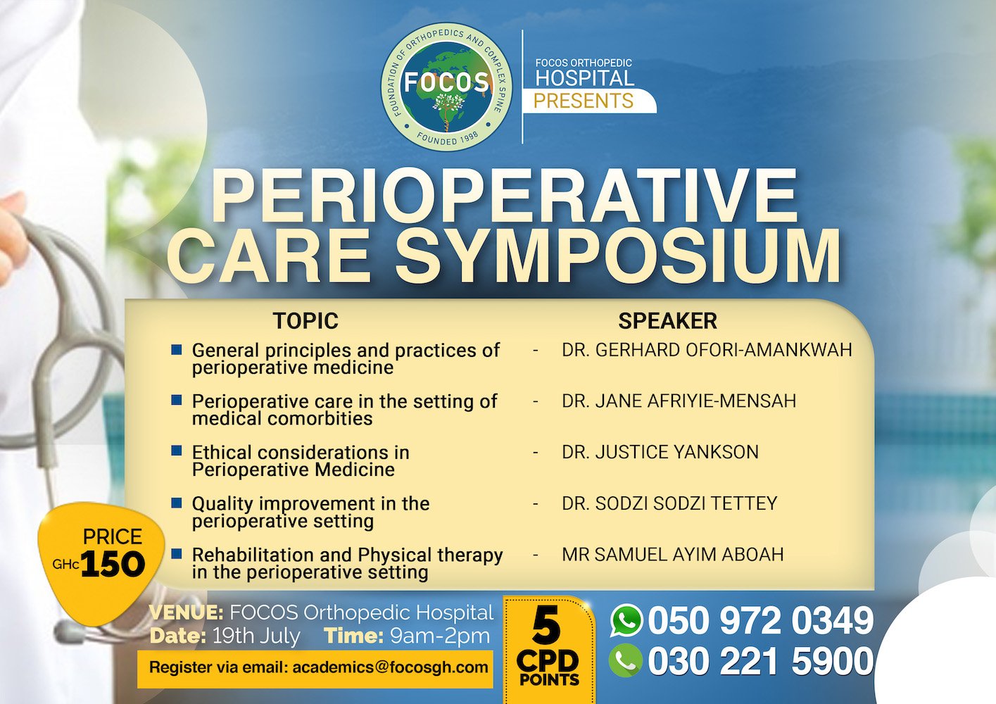 FOCOS Presents Peri-Operative Care Symposium - Focos Hospital